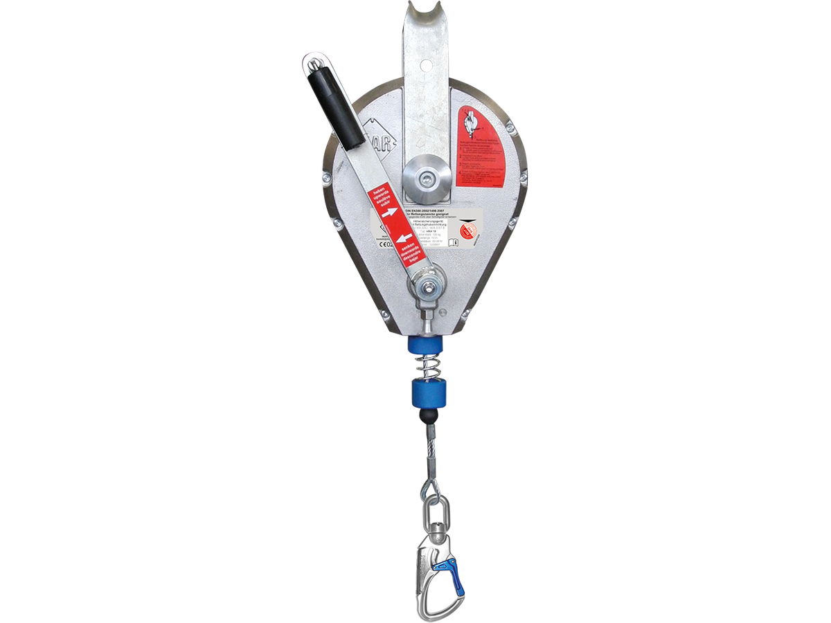 IKAR Höhensicherungsgerät HRA12, 12.0 m mit Rettungswinde - Hebetech AG