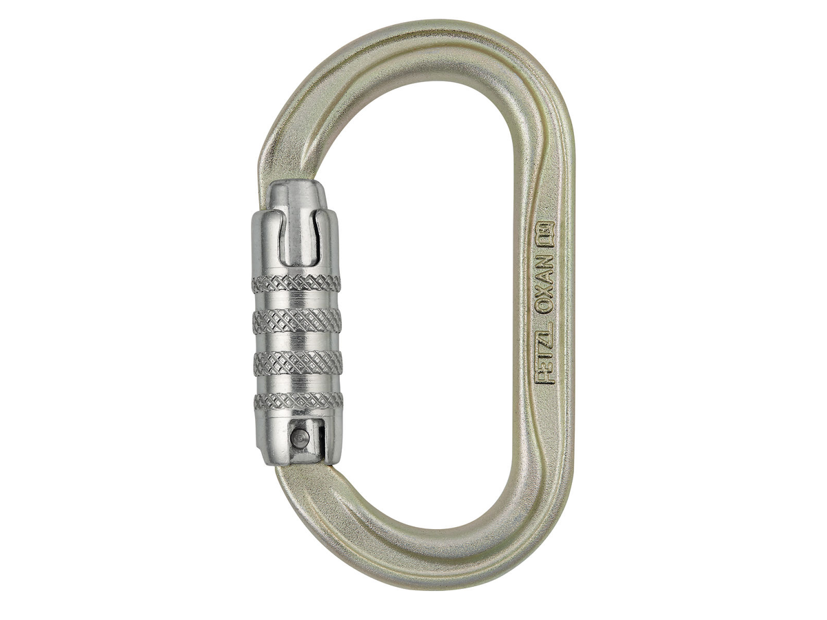 PETZL Karabiner OXAN, Triact-Lock, gold, EU - Hebetech AG