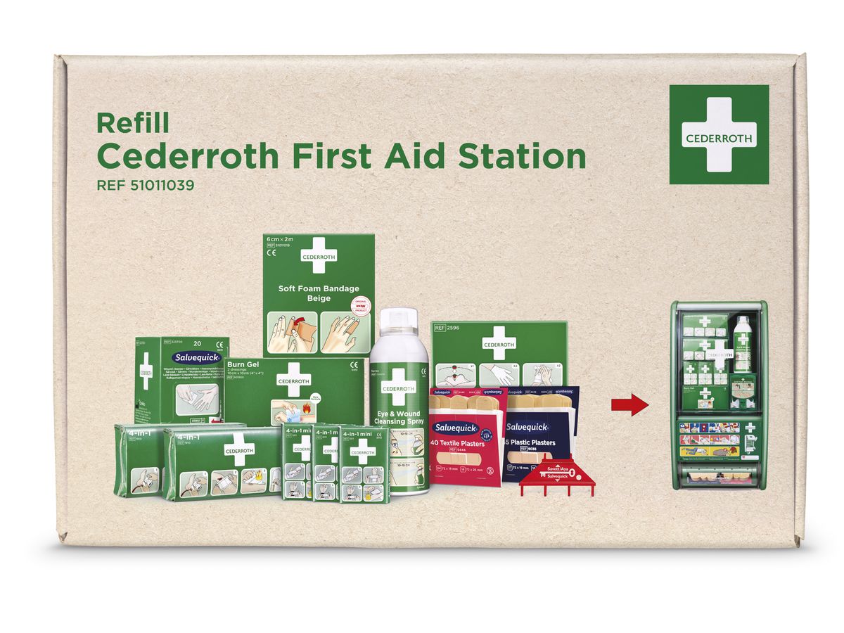 Cederroth Nachfüllpaket zu First Aid Station - Hebetech AG